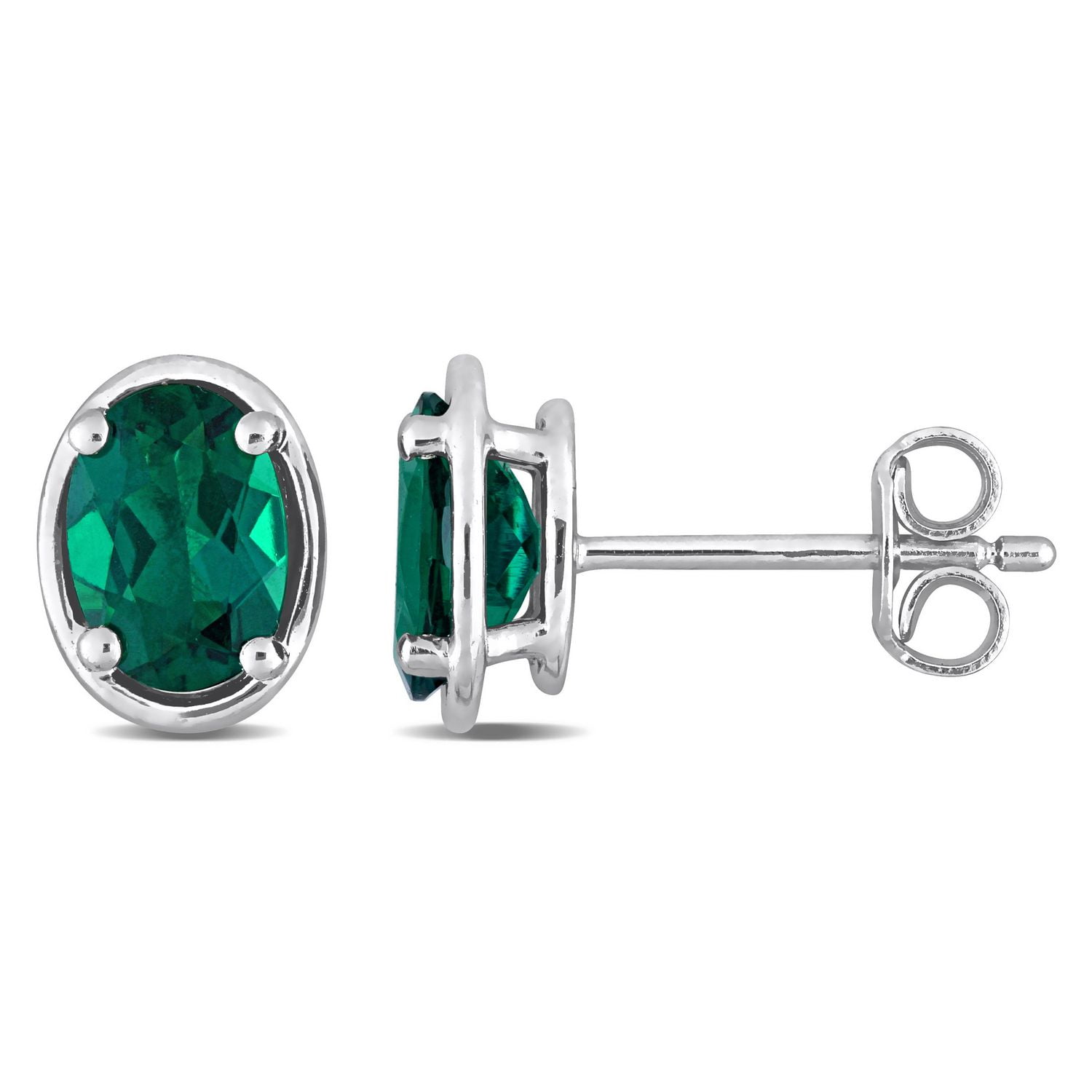 Click here for Miabella 1-3/8 Carat T. G.W. Created Emerald Sterl... prices