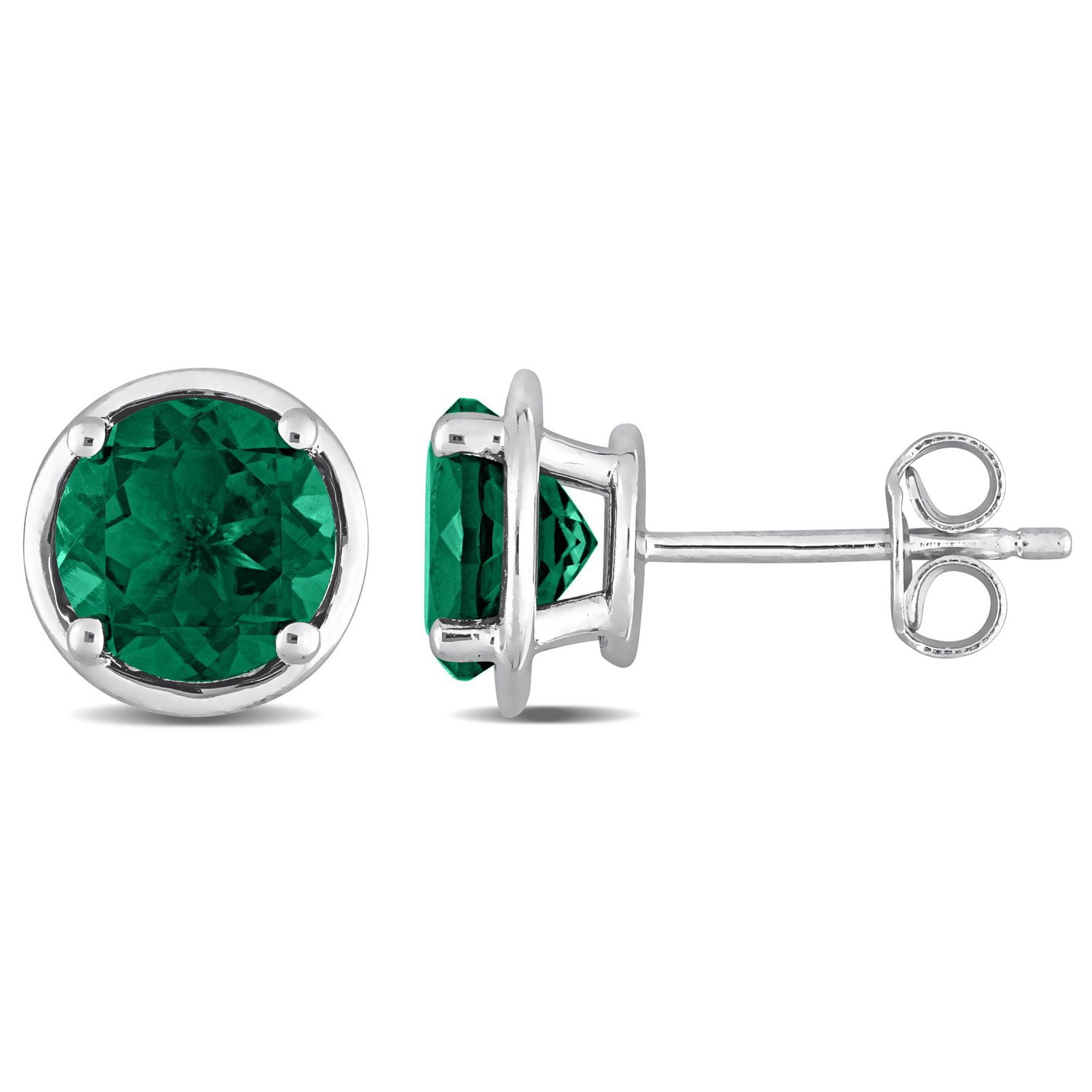 Click here for Miabella 2-1/3 Carat T. G.W. Created Emerald Sterl... prices