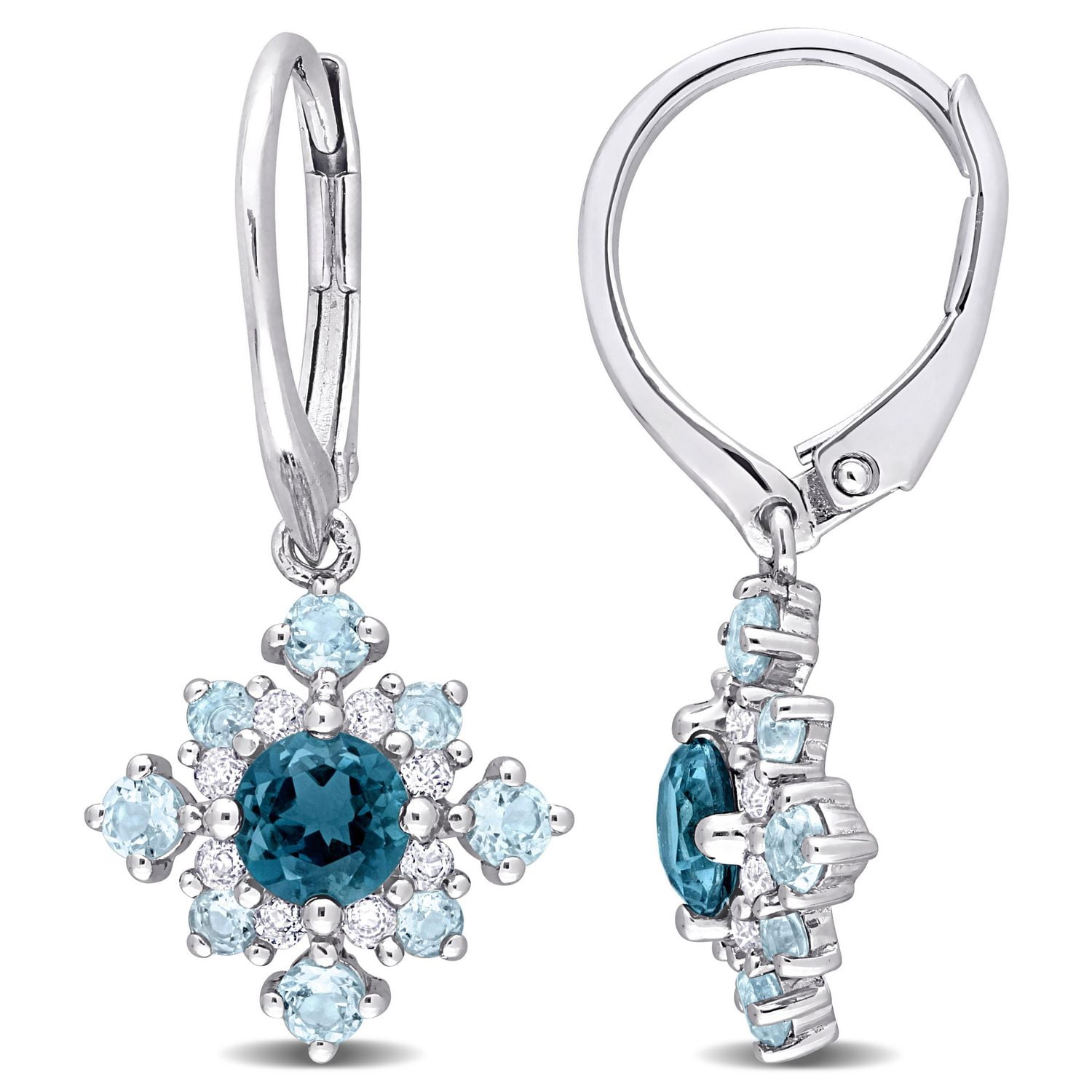 Click here for Miabella 2-5/8 Carat T. G.W. Blue And White Topaz... prices