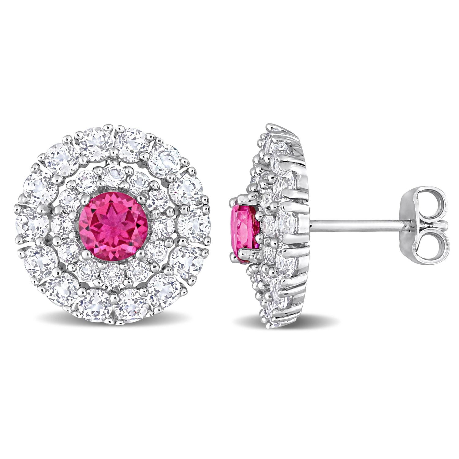 Click here for Miabella 4-3/8 Carat T. G.W. Pink And White Topaz... prices