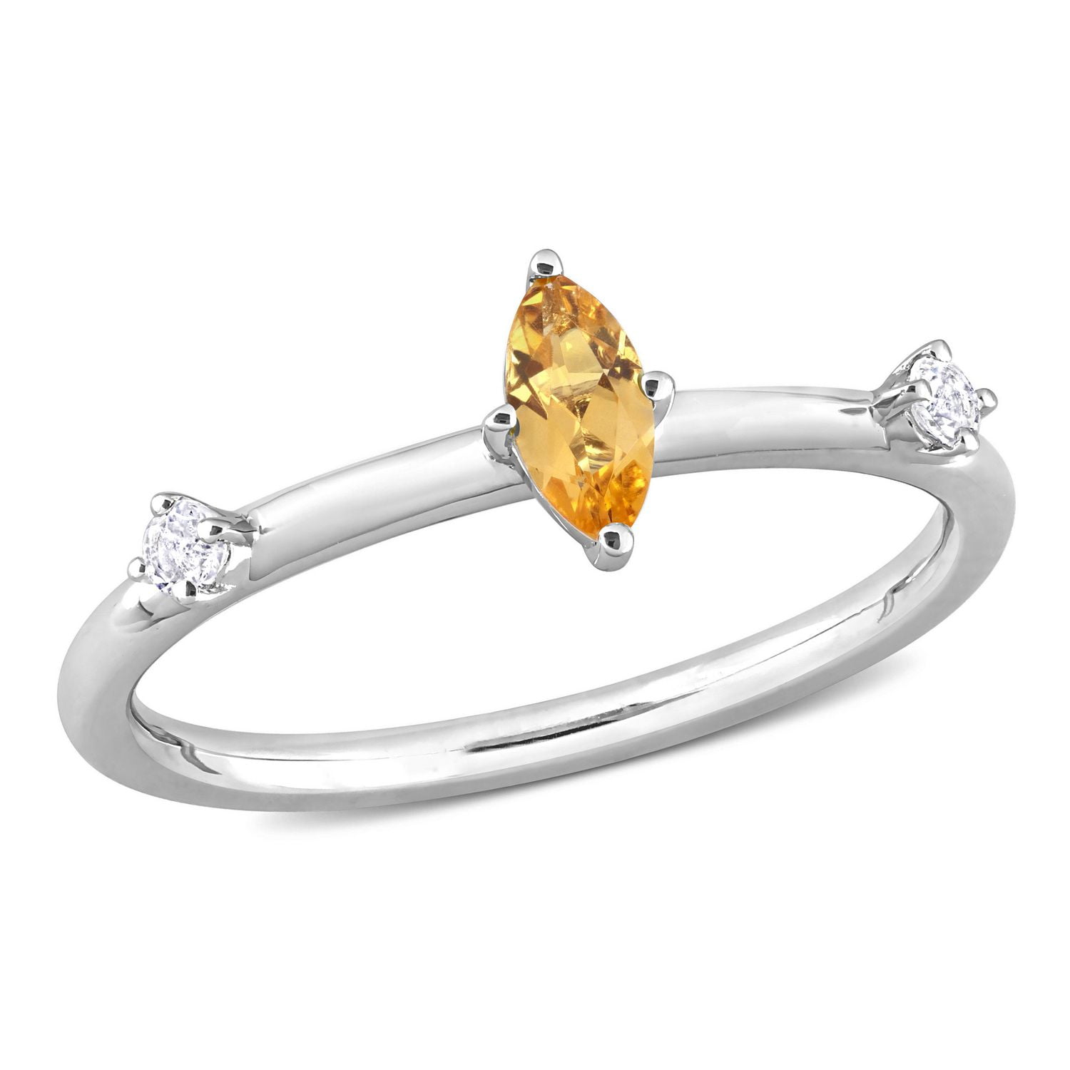 Click here for Miabella 1/3 Carat T. G.W. Citrine And White Topaz... prices