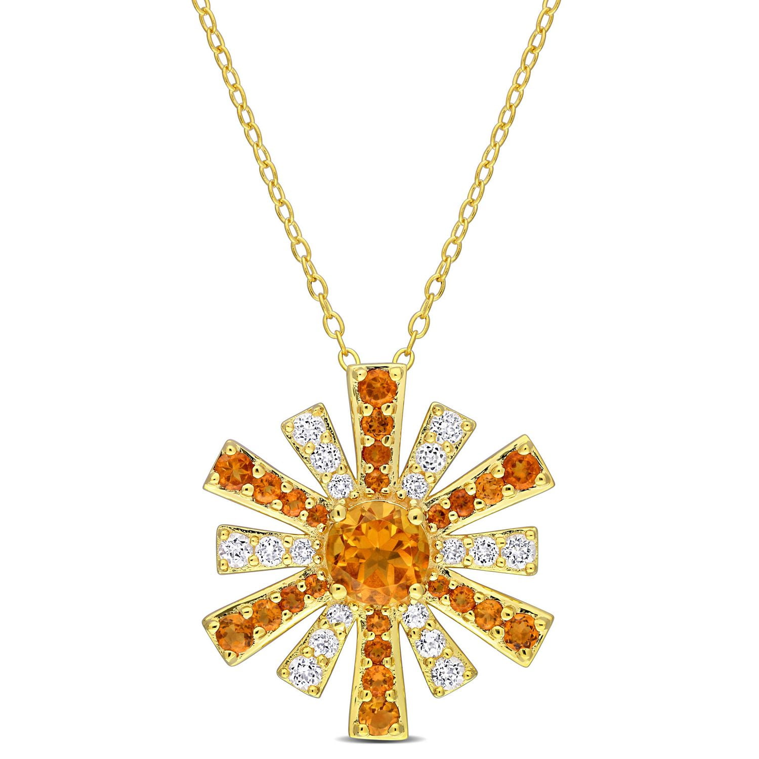 Click here for Miabella 2 Carat T. G.W. Citrine And White Topaz 1... prices