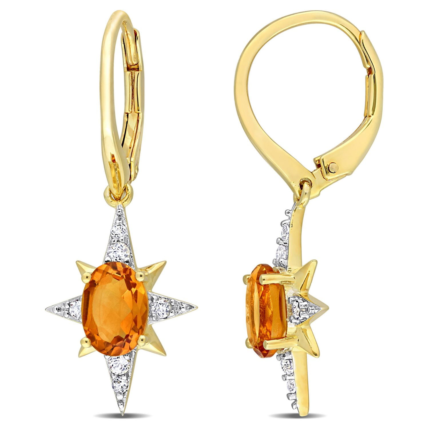 Click here for Miabella 1-3/4 Carat T. G.W. Citrine And White Top... prices