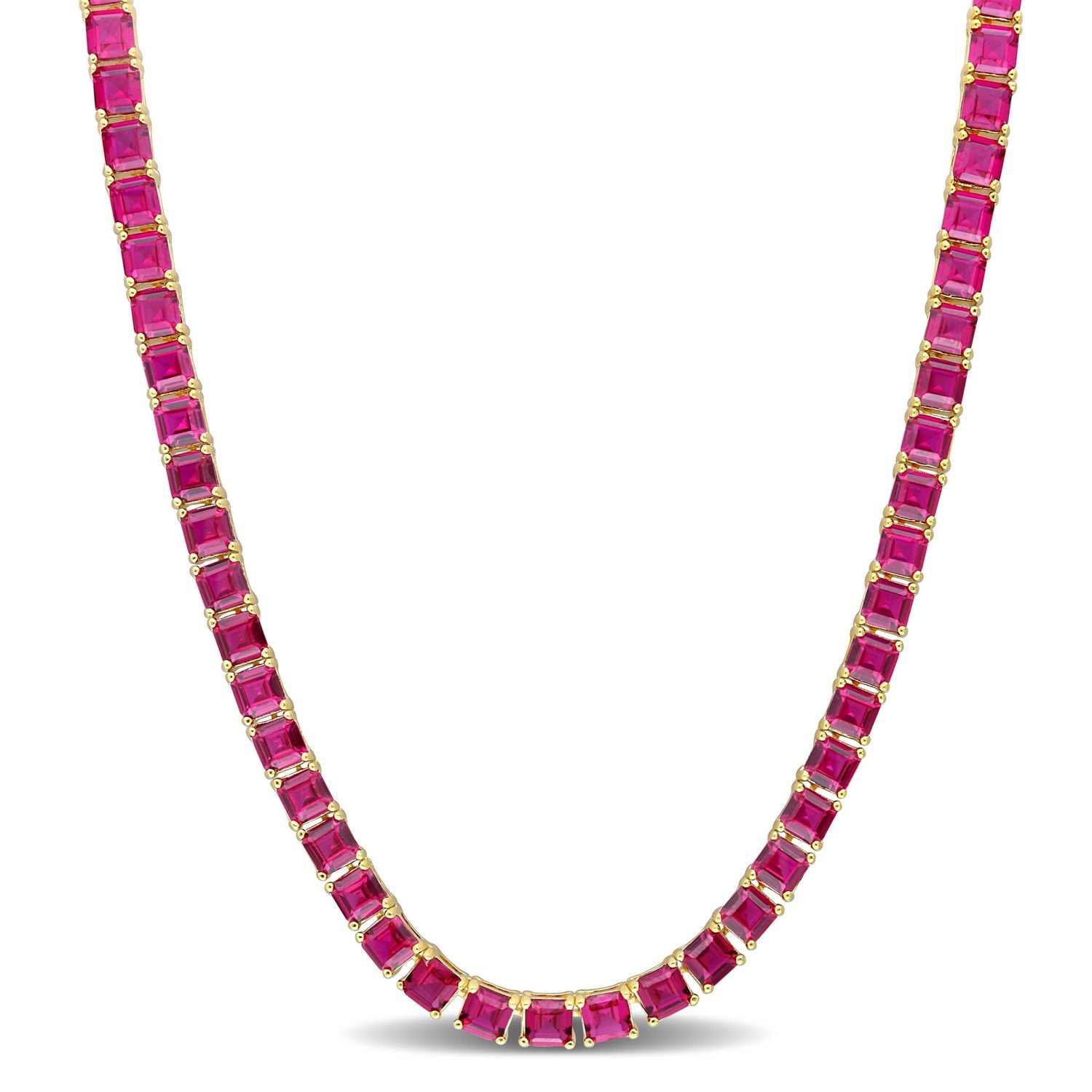 Click here for Miabella 48 Carat T. G.W. Created Ruby Yellow Rhod... prices
