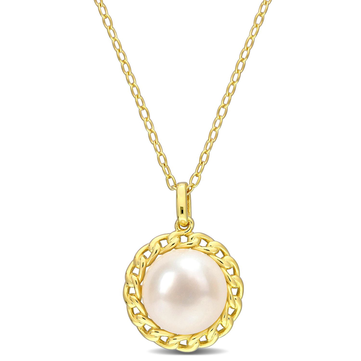 Click here for Miabella Freshwater Cultured Pearl Yellow Rhodium... prices