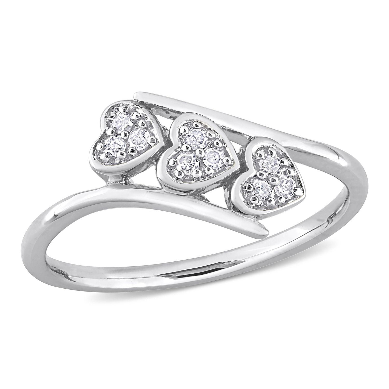 Click here for Miabella 1/10 Carat T. W. Diamond Sterling Silver... prices