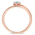 Miabella Diamond Accent Rose Rhodium Plated Sterling Silver Floral ...