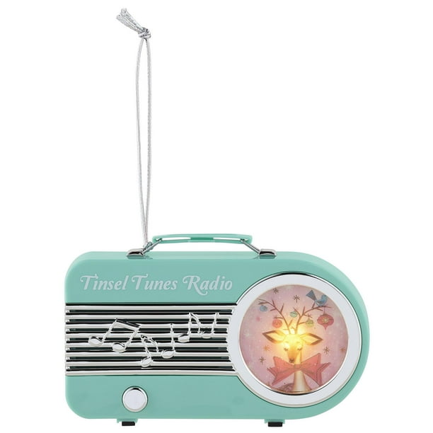 Mr. Christmas 4.75" Mini Radio Ornament, Teal - Walmart.ca