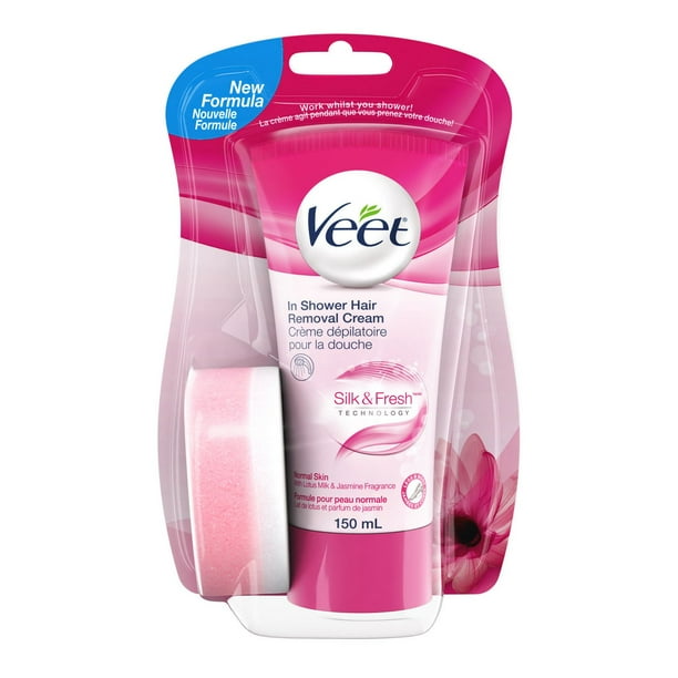 Veet® In-Shower Hair Removal Cream Silky Fresh ™ Legs & Body Normal ...