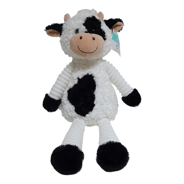 Way To Celebrate Easter Plush 17inch Medium Curly Cow, White and black ...