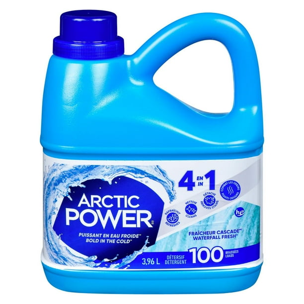 Arctic Power Waterfall Fresh Liquid Laundry Detergent, 3.96 L, 100 ...