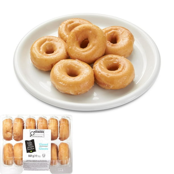 Your Fresh Market Glazed Donuts, 12 donuts, 552 g total - Walmart.ca