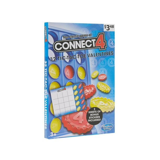 Connect 4 Valentine's Day Cards, 32 Count, Classroom Exchange Cards ...