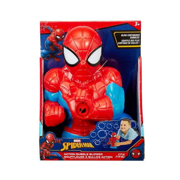 Little Kids SPIDER-MAN ACTION BUBBLE BLOWER, Spider-Man Bubbles ...