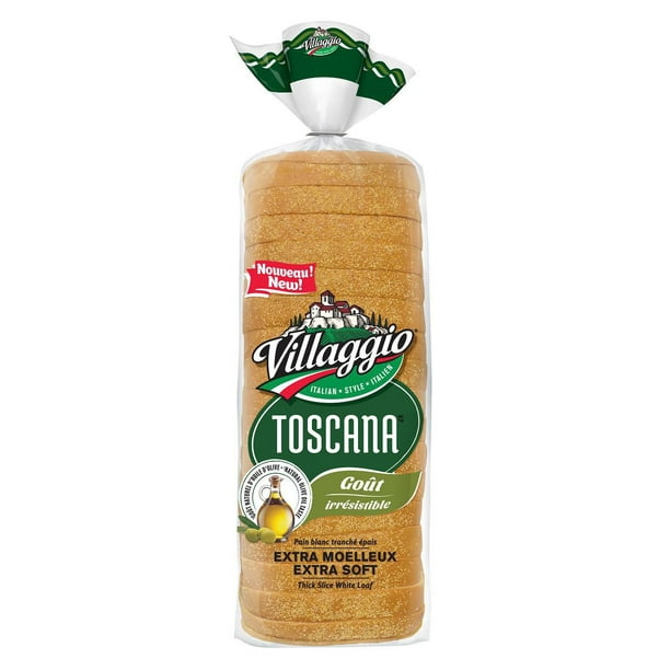 VILLAGGIO Toscana Thick Sliced White Loaf - Walmart.ca