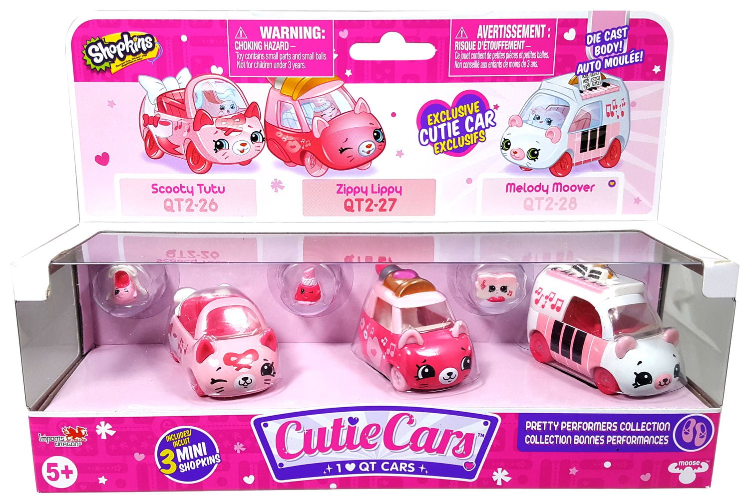 Shopkins Cutie Cars Season 2 - 3 Pack - Pretty Performers | Walmart Canada