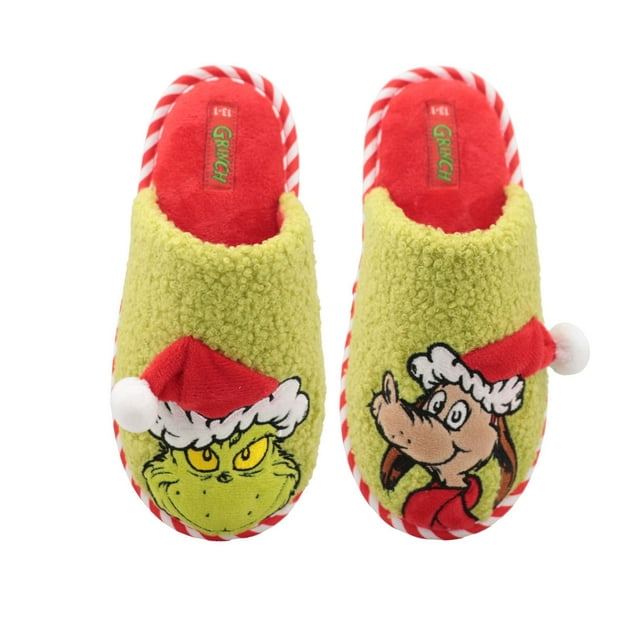 GRINCH SLIPPERS, Available in Sizes:7/8, 9/10, 11/12, 13/1, 2/3 ...