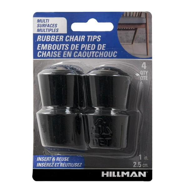 RUBBER CHAIR TIPS 1" BLACK 4PC, CHAIR TIP 1 BLK 4P - Walmart.ca