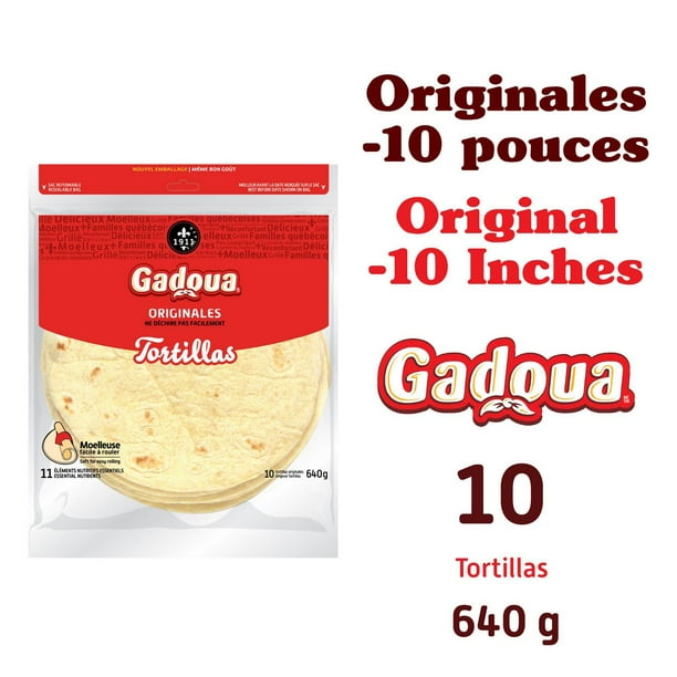 Gadoua Tortillas Nature 10" 640g - Walmart.ca
