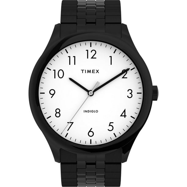 Timex® Easy Reader® 40mm Stainless Steel Expansion Band Watch - Walmart.ca