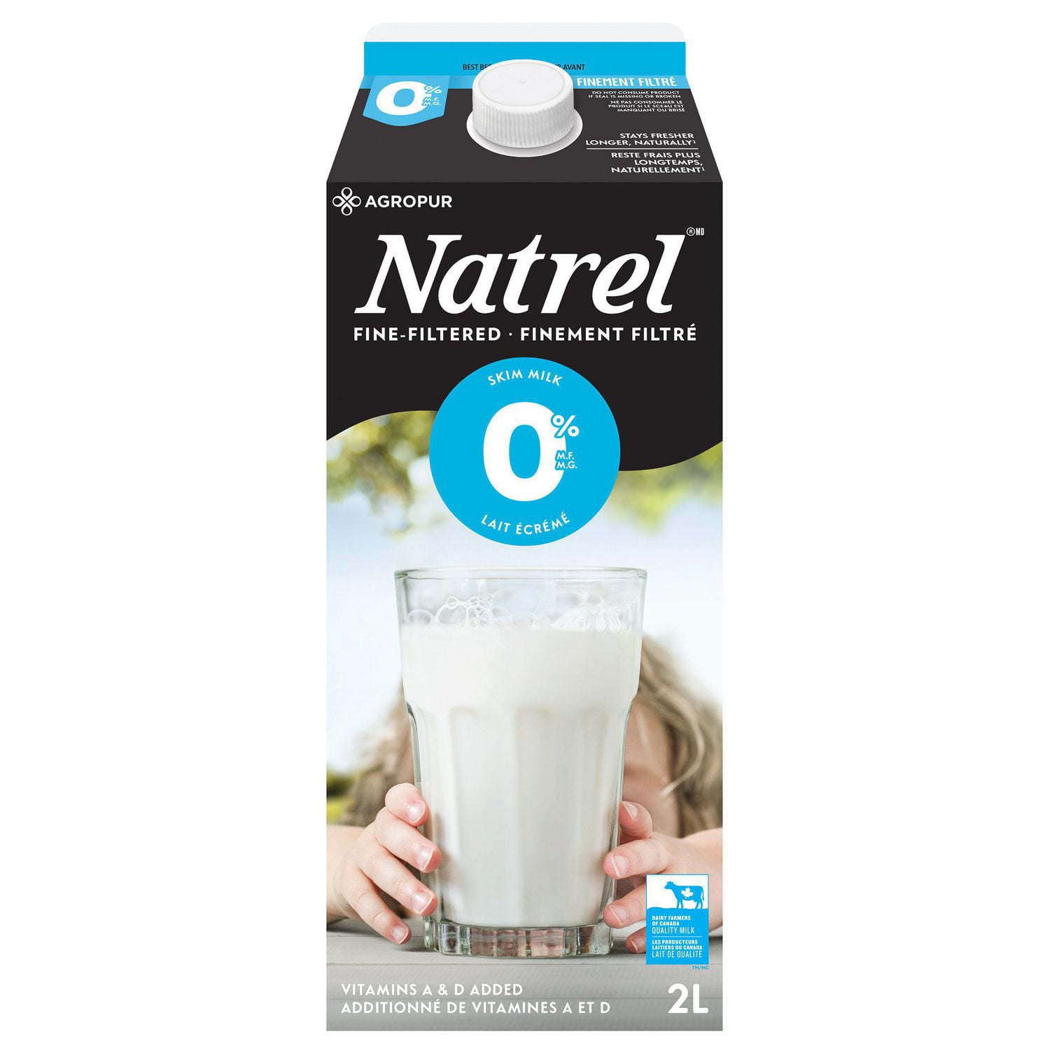 Natrel Fine-filtered 0% Fat Free Skim Milk 2L | Walmart Canada