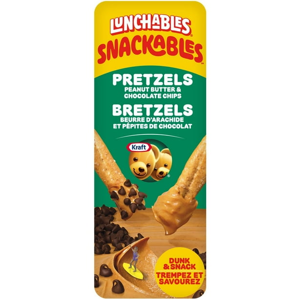 Lunchables Snackables Pretzels with Peanut Butter & Chocolate Chips, 56 ...