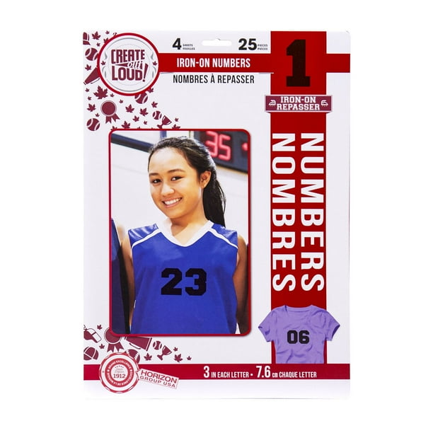 Create Out Loud 3 in. Flocked Black Numbers Iron-On-Letters by Horizon ...