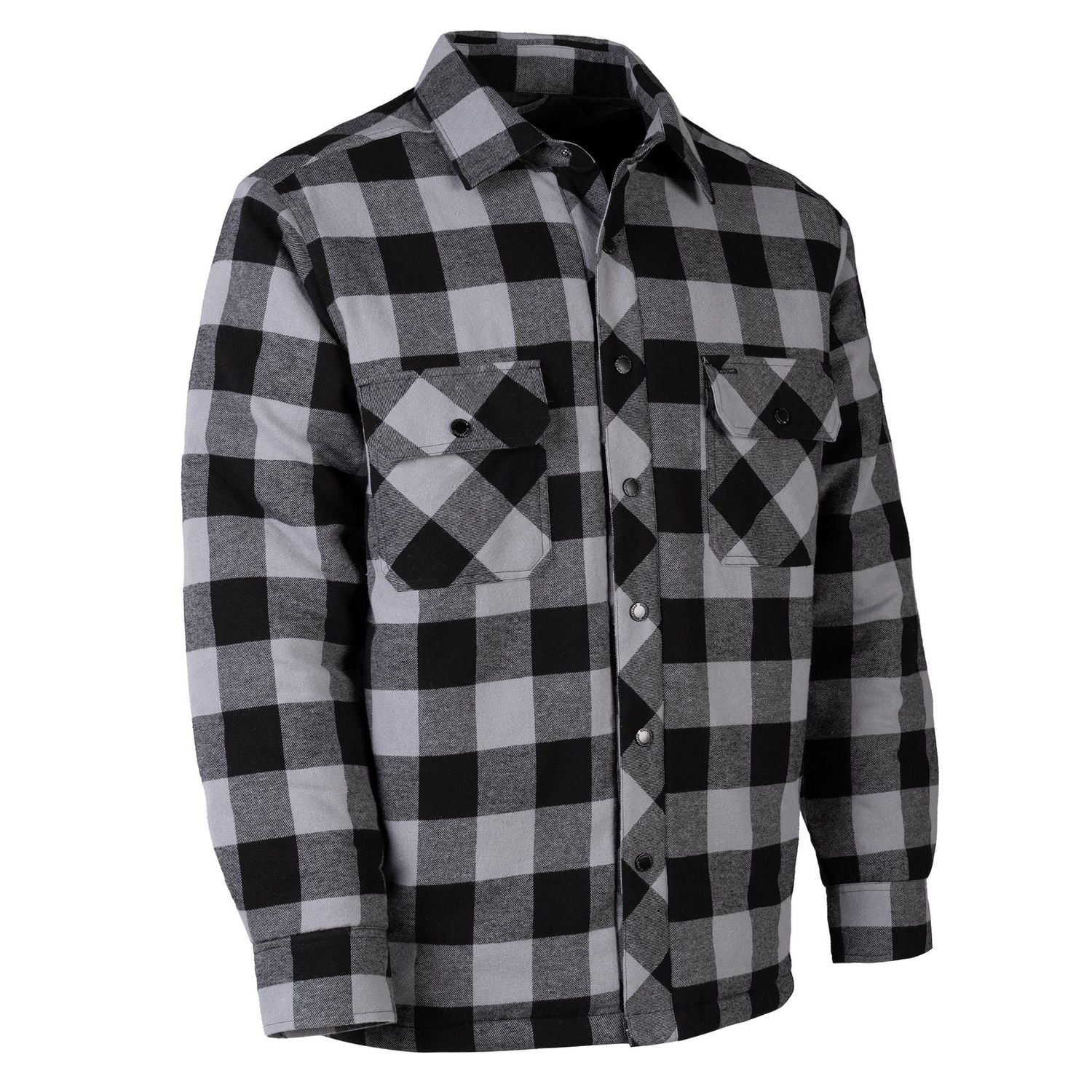 Click here for Workload Black Plaid Quilt-Lined Flannel Shirt Jac... prices
