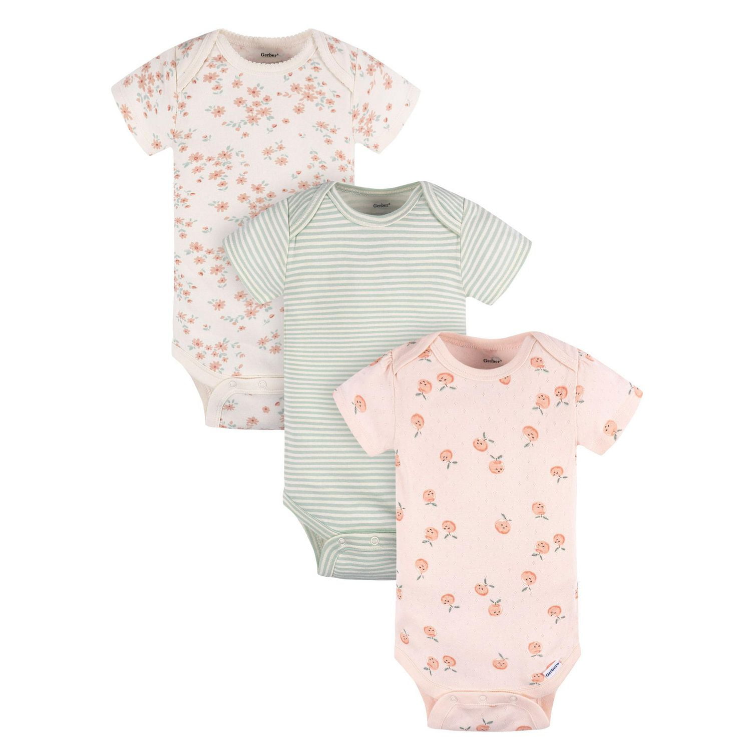 Click here for Gerber Childrenswear Gerber - 3 Pack Onesies - Pea... prices