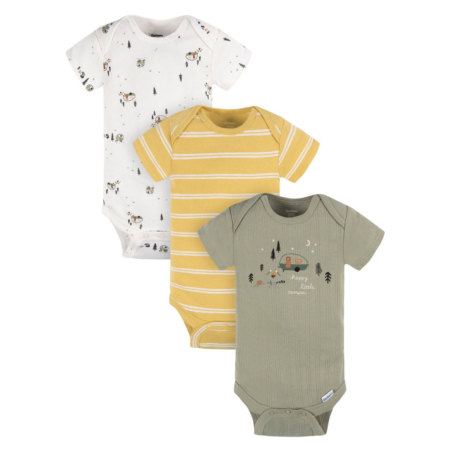 Click here for Gerber Childrens Wear Gerber - 3 Pack Onesies - Ca... prices