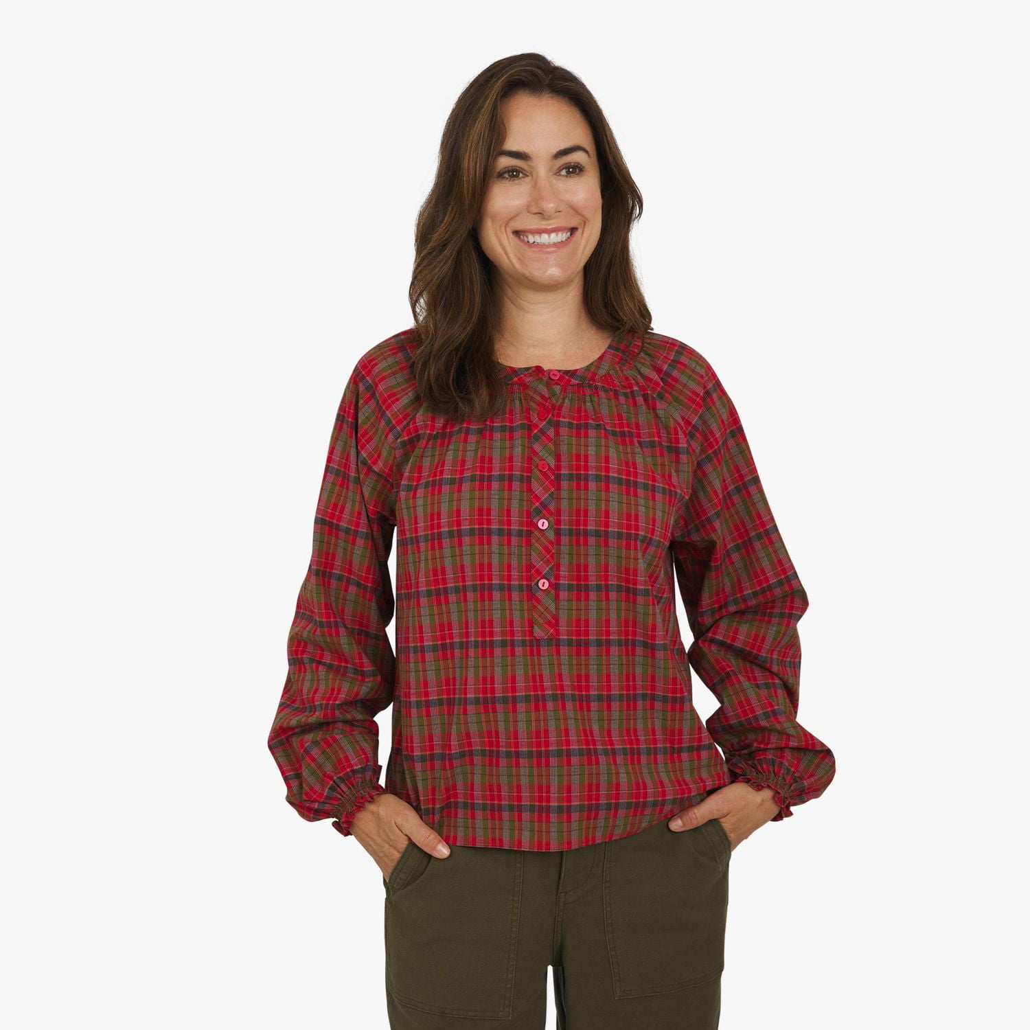 Click here for Chaps Peasant Blouse Xl prices