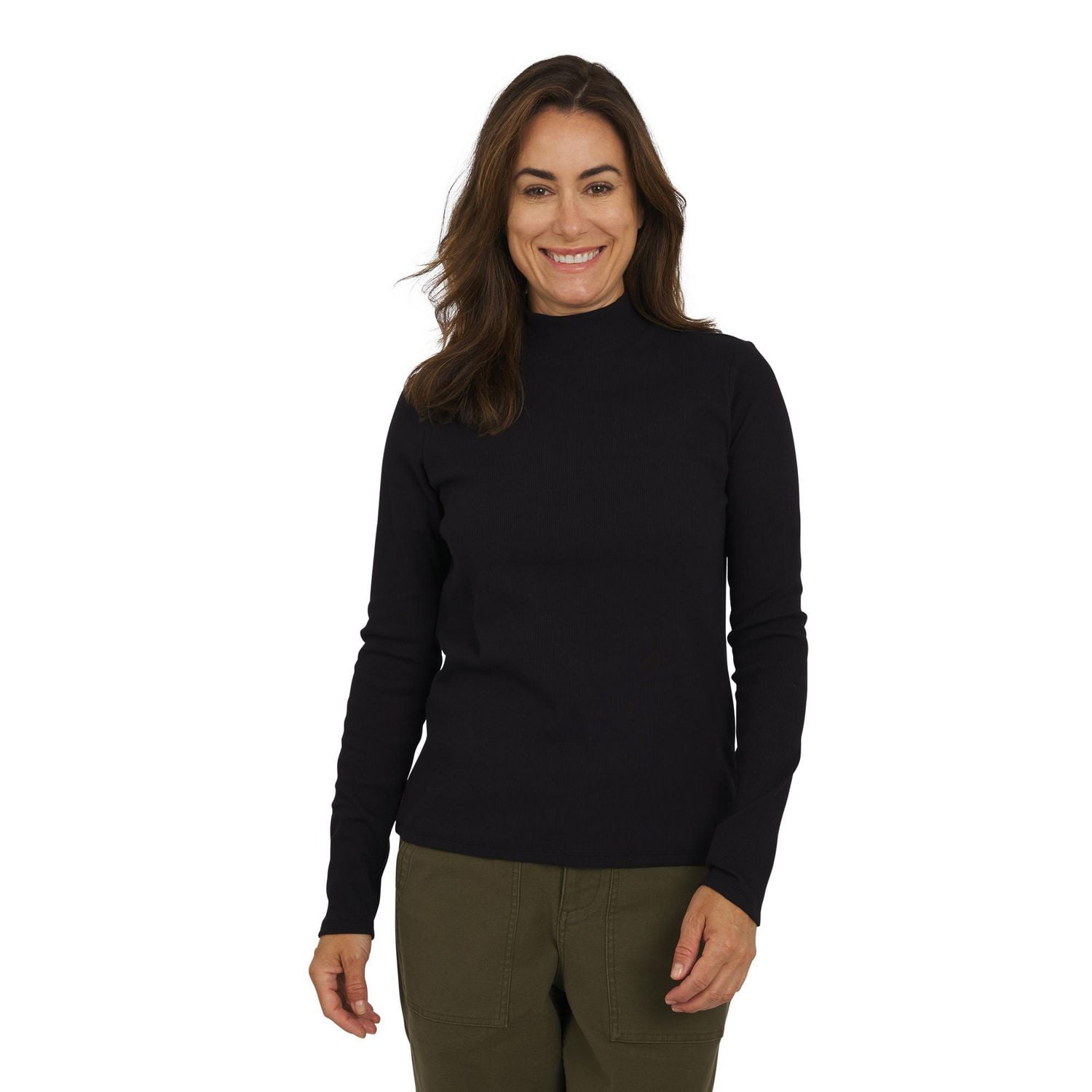 Click here for Chaps Ls Rib Mok Nck L prices