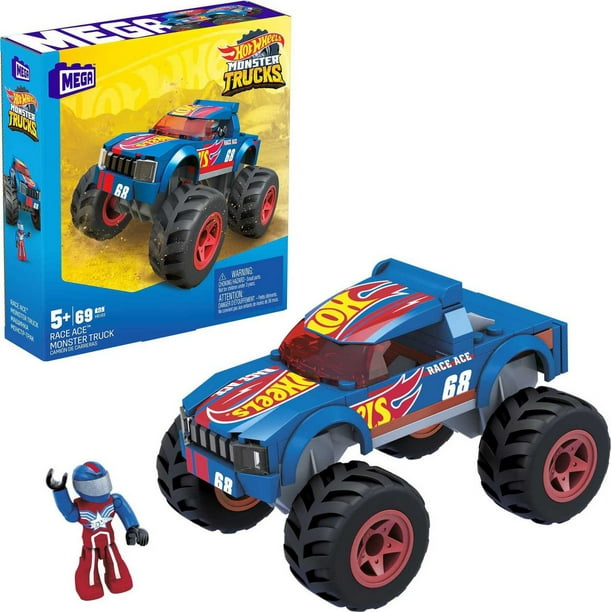 Mega Hot Wheels Race Ace Monster Truck Building Set - 69 Pieces ...