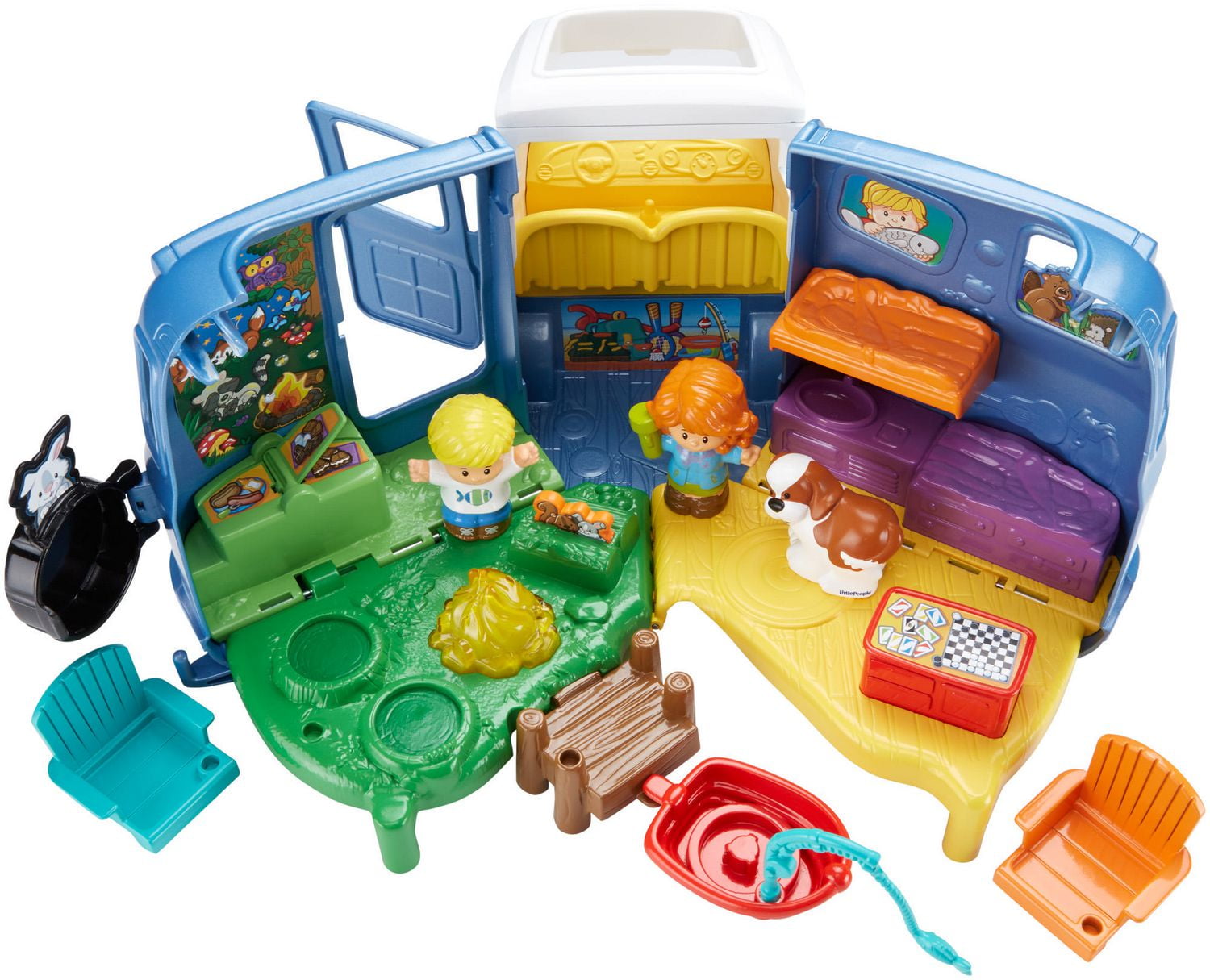 Fisher Price Little People Songs Sounds Camper Playset French Walmart