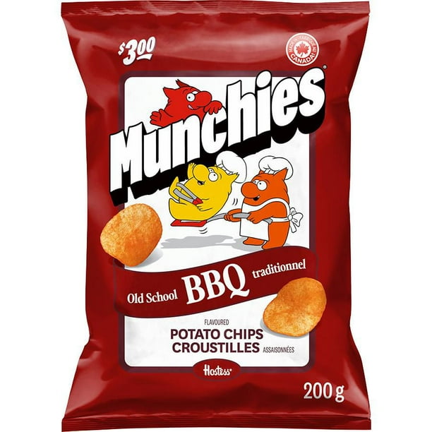 Munchies Old School BBQ Flavoured Potato Chips, 200 g. - Walmart.ca