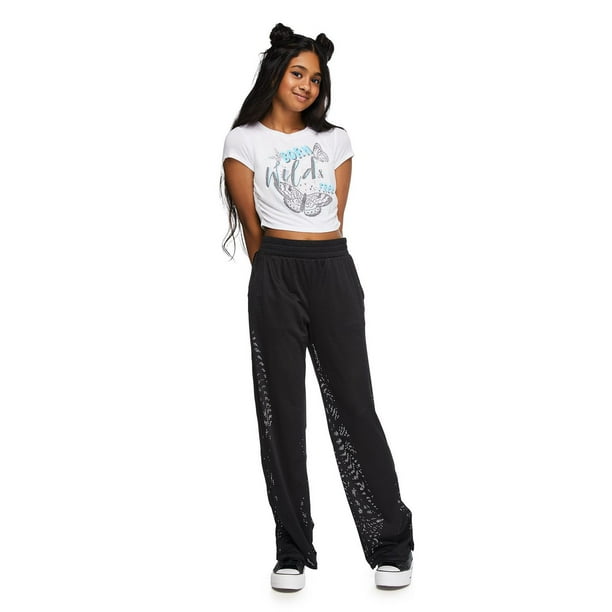 My Sister's Closet Girls' Side Ruched Graphic Tee - Walmart.ca