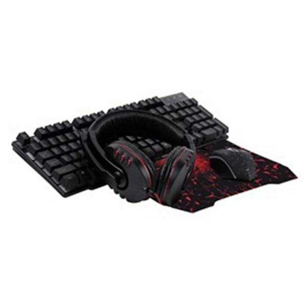Sylvania 4-in-1 Gaming Kit with Keyboard, Headset, Mouse and Mouse Pad ...