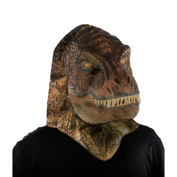 Way to Celebrate Adult Unisex Halloween Animalistic T-Rex Mask Costume ...