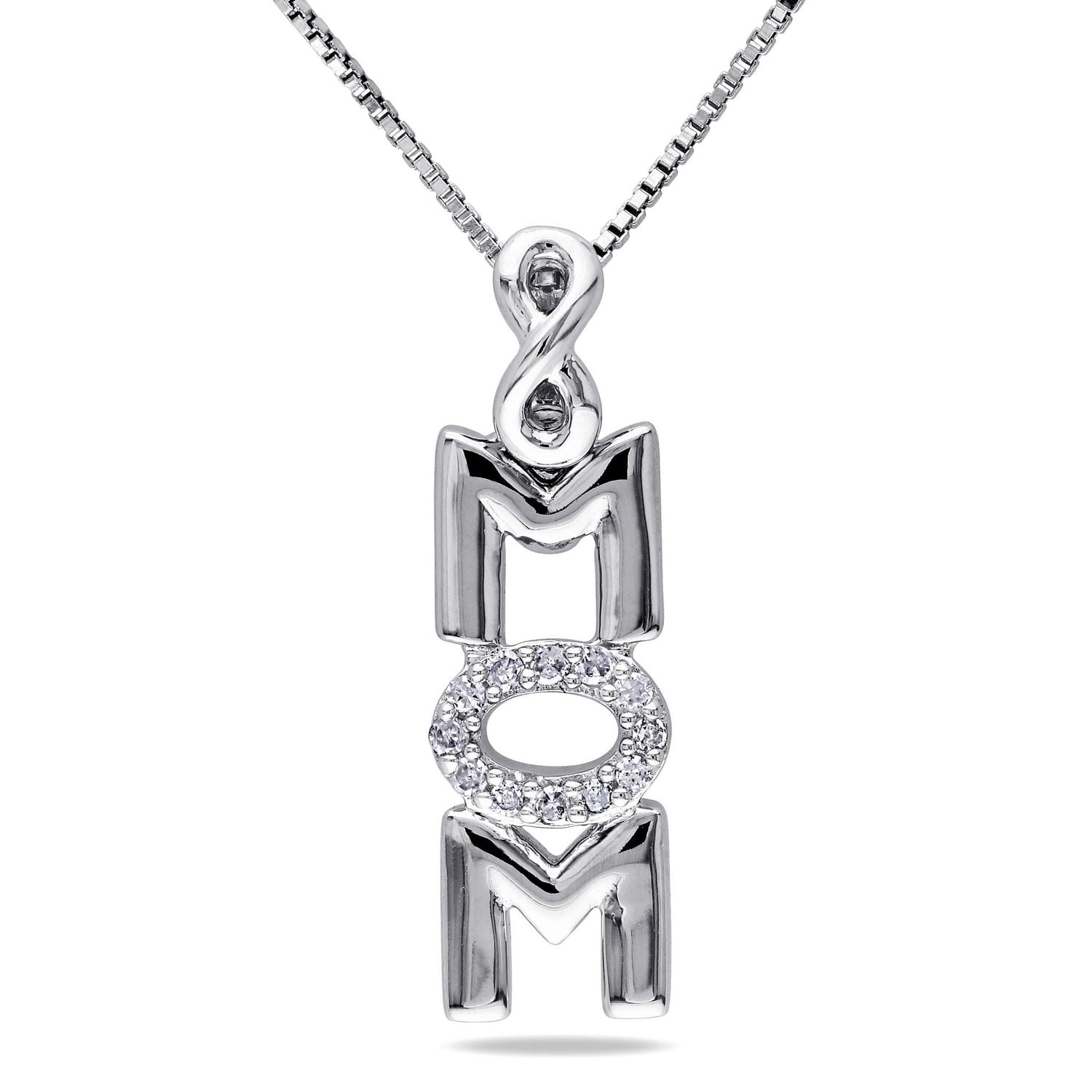 Click here for Miabella Diamond-Accent Sterling Silver Infinity M... prices