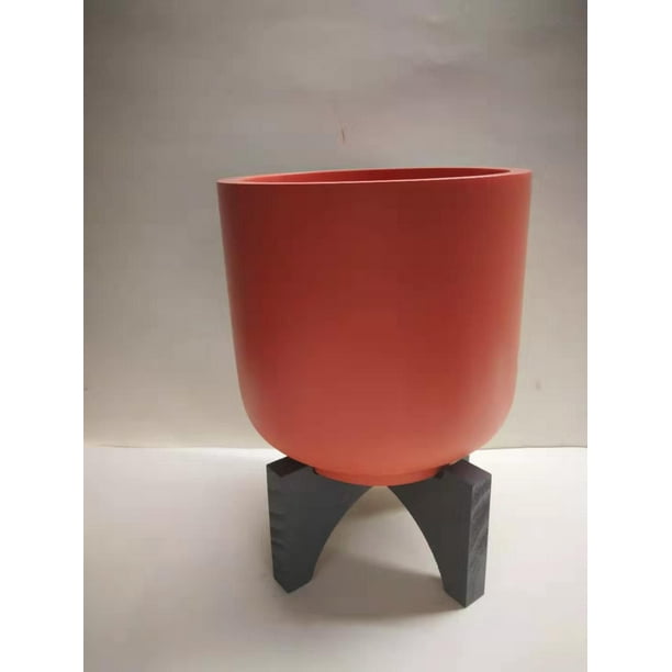 Cement planter with wooden stand - Walmart.ca