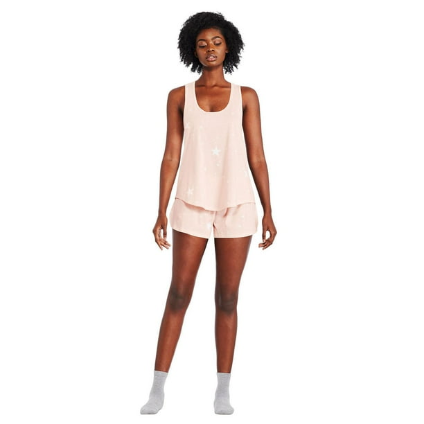 George Women's Tank and Short Pajamas 2-Piece Set - Walmart.ca