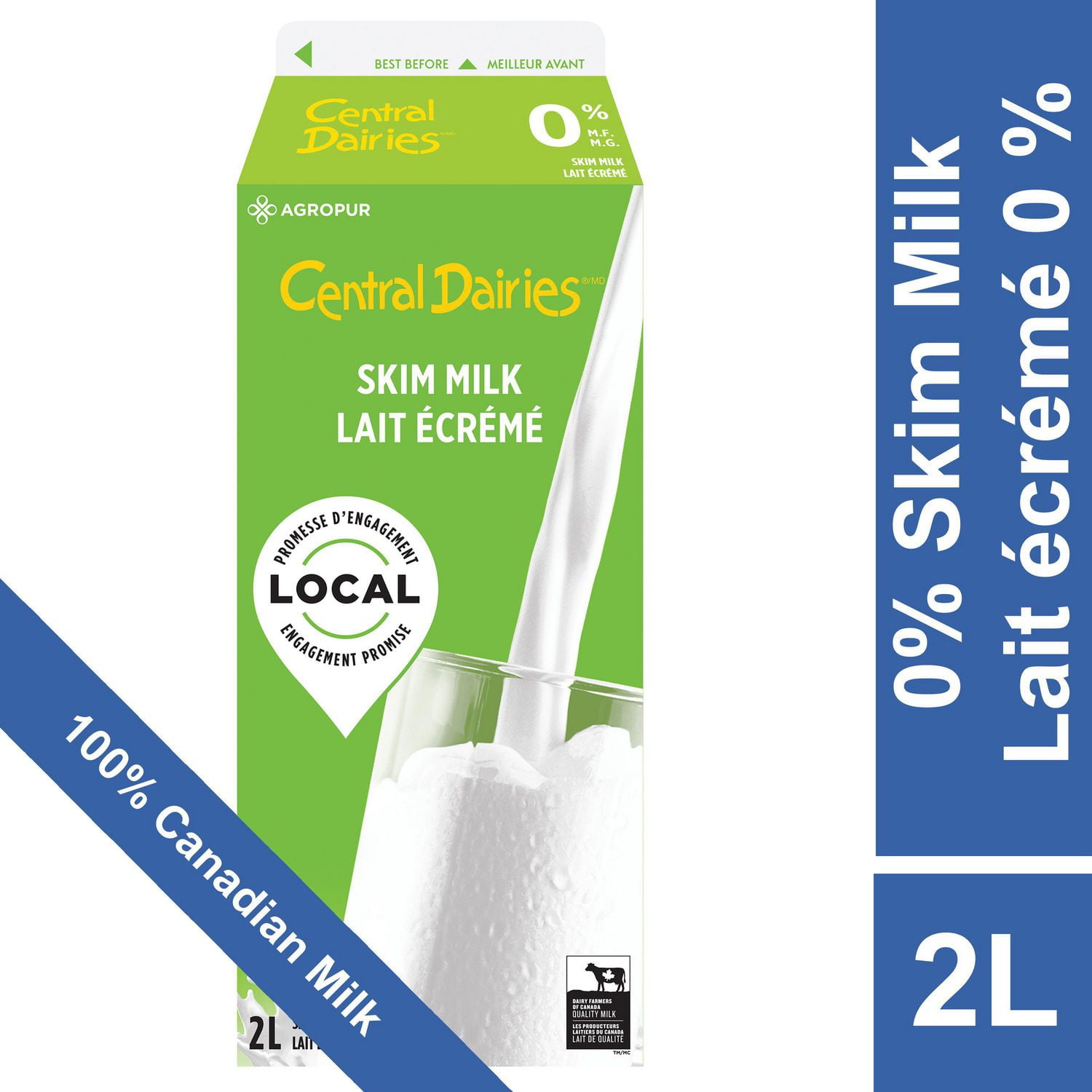 Central Dairies Skim 0% Milk | Walmart Canada
