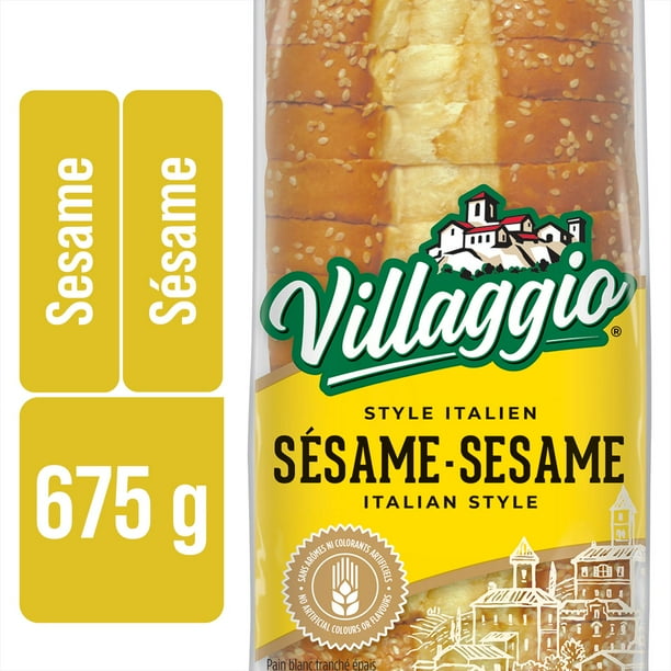 Villaggio® Sesame Italian Style White Thick Sliced Bread, 675 g ...