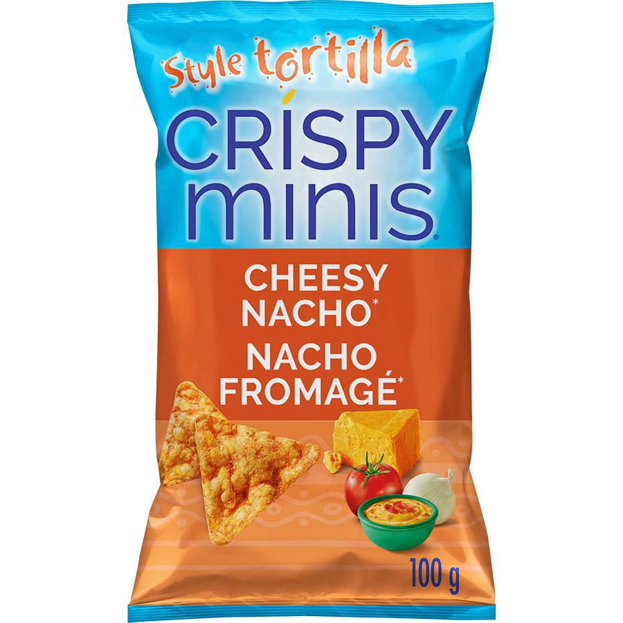 Quaker Crispy Minis Tortilla Style Gluten-Free Cheesy Nacho Rice Chips ...
