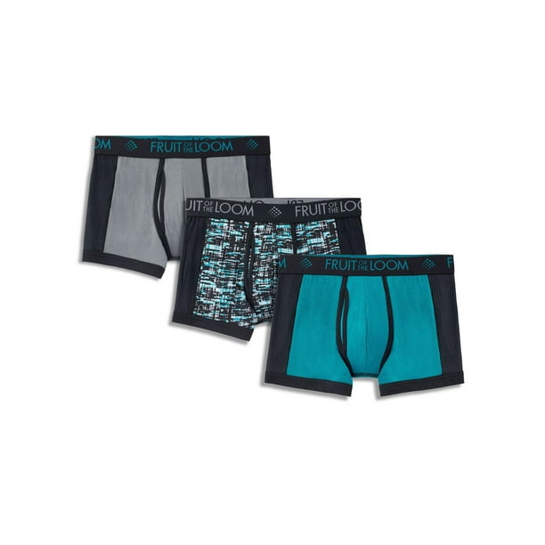 Fruit of the Loom Men's Breathable Micro-Mesh Short Leg Boxer Briefs ...