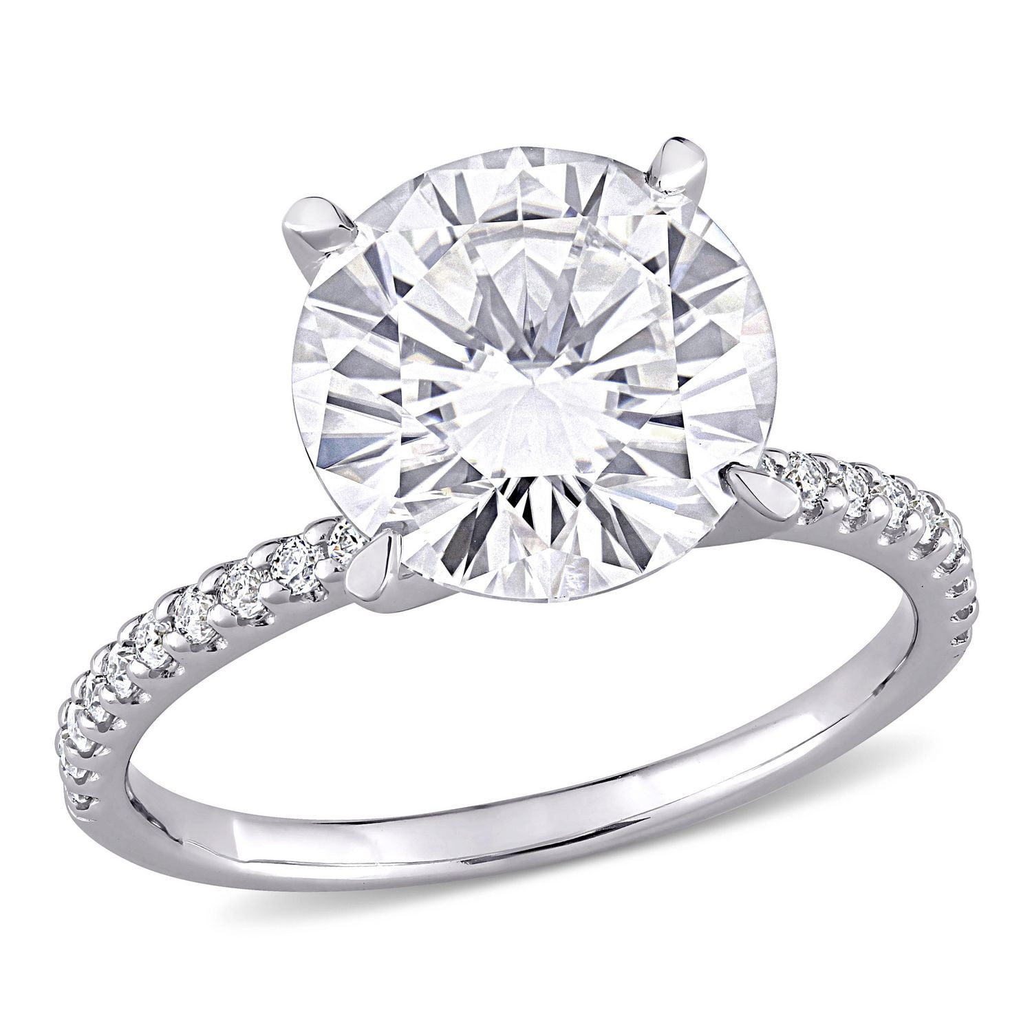 Click here for Miabella 3-3/4 Carat T. G.W. Moissanite 10k White... prices