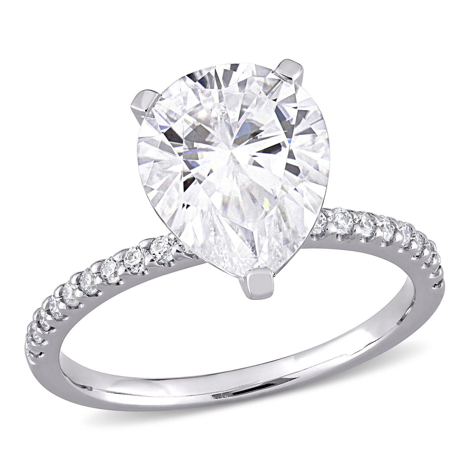Click here for Miabella 3-1/2 Carat T. G.W. Moissanite 10k White... prices