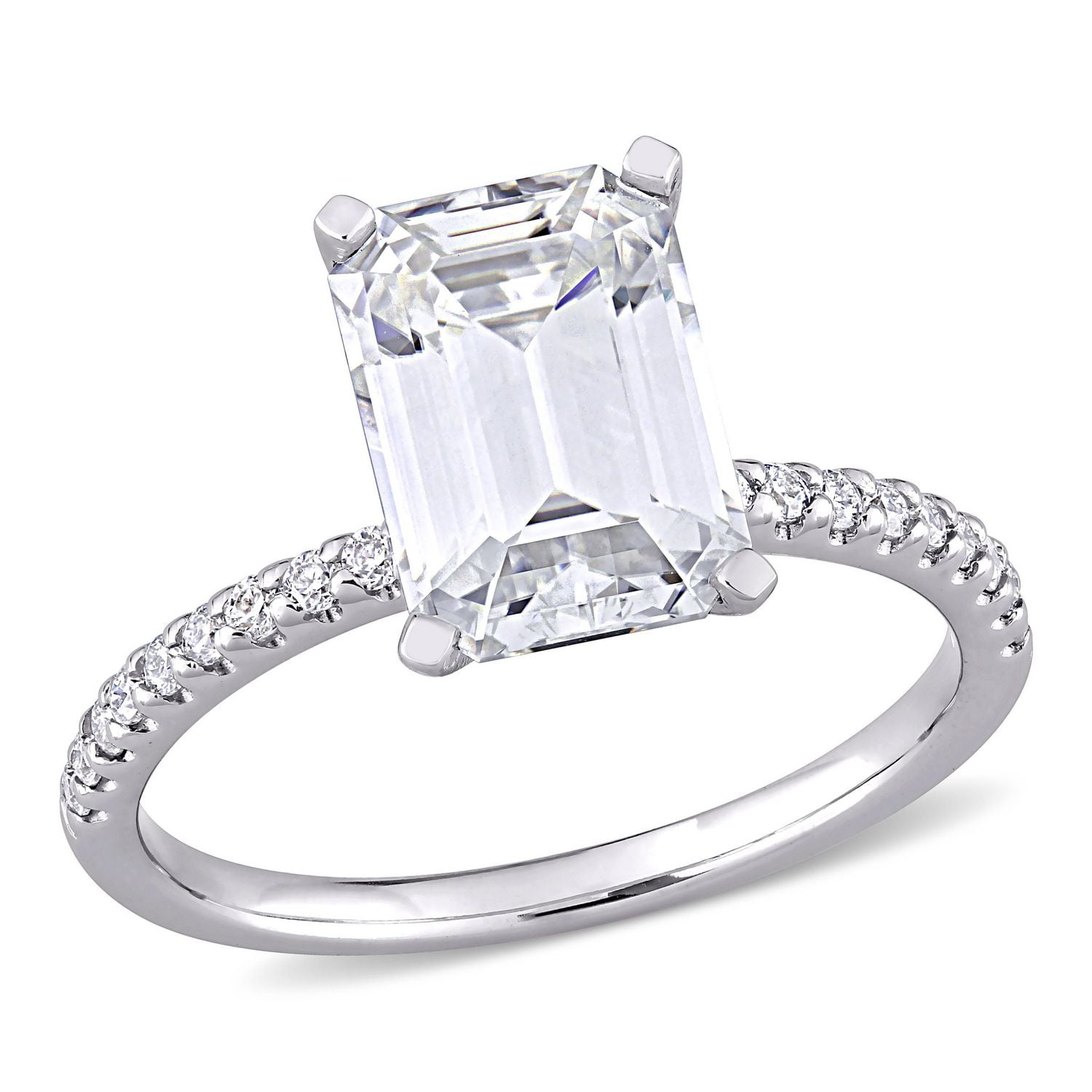 Click here for Miabella 3-1/5 Carat T. G.W. Moissanite 10k White... prices