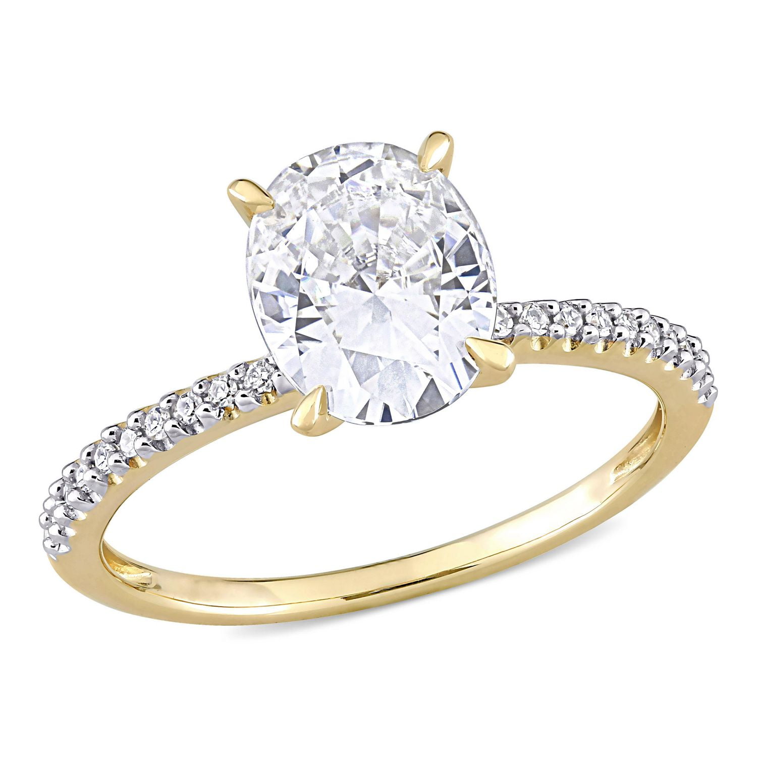 Click here for Miabella 2 Carat T. G.W. Moissanite And 1/10 Carat... prices
