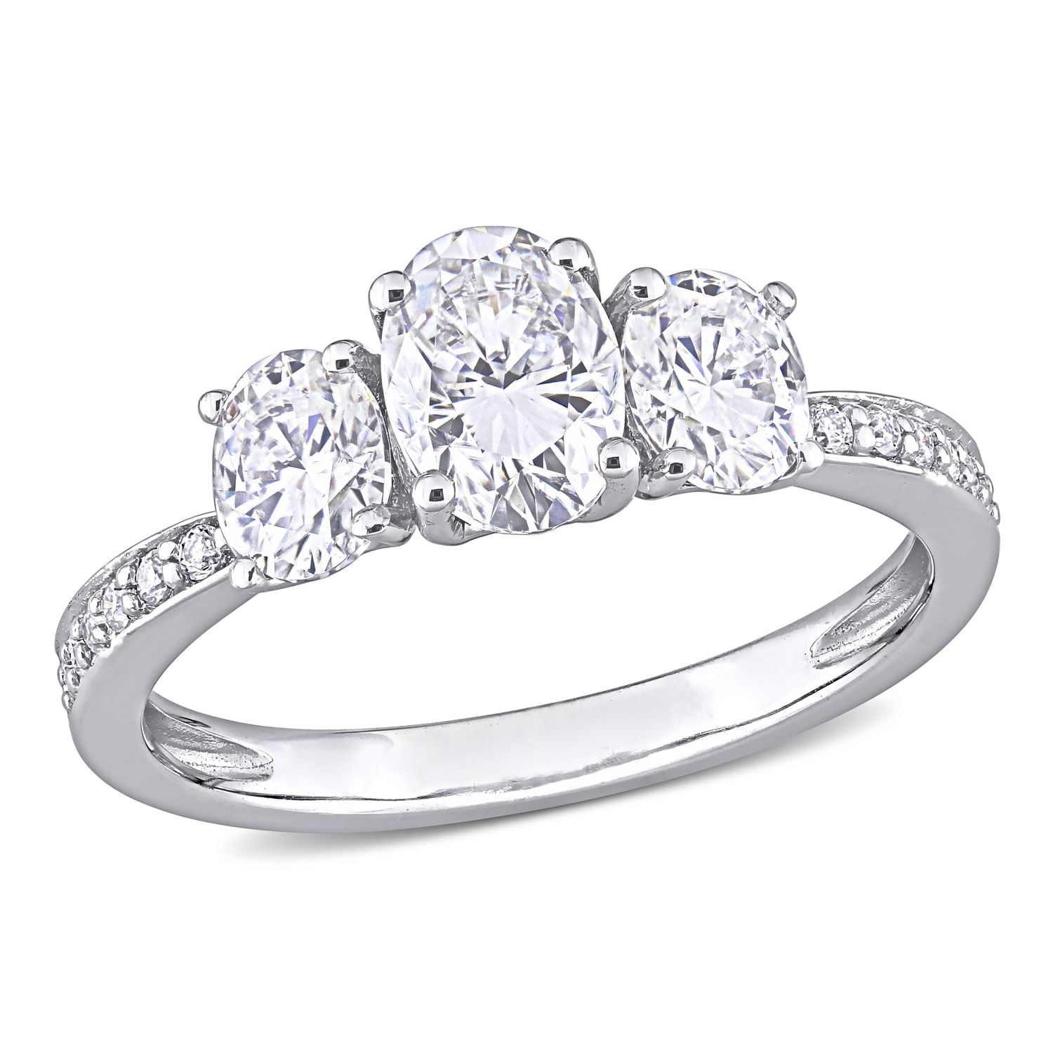 Click here for Miabella 1-4/5 Carat T. G.W. Moissanite 10k White... prices